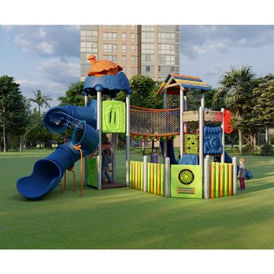 China Corrediça plástica do campo de jogos das crianças dos brinquedos do jardim com cargo galvanizado à venda
