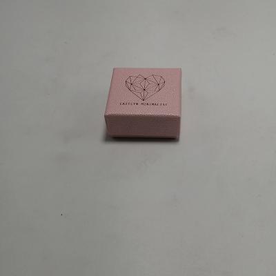 China Schmuck-Packpapier-Kasten-Rosa-Fantasie-steife Geschenkbox-weißes Brett nach innen zu verkaufen