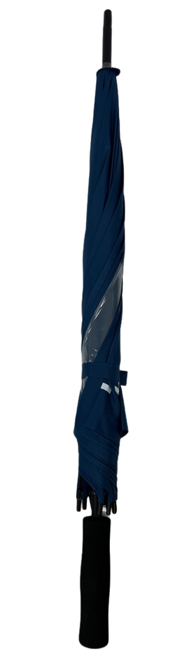 Branded golf umbrella demonstration