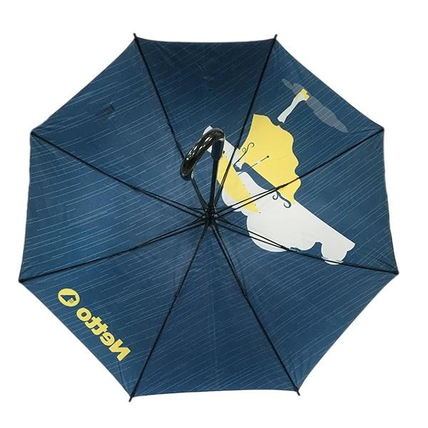 Automatic open fiberglass frame umbrella with digital printing