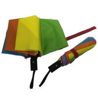 China Compact Golf Umbrella 130cm Open Diameter 8 Ribs Windproof Pongee for sale