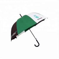 China Auto Open Windproof Polyester 8-Ribbed Golf Umbrella 68 inch Ergonomic Handle for sale