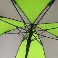 China 130cm Compact Pongee Golf Umbrella Straight Handle Windproof 8 Ribs for sale