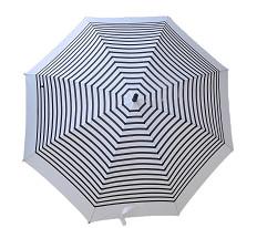 23 inches 8 Fiberglass Ribs Hands-Free Stick Umbrella with J Shape Rubber Coated Plastic Handle