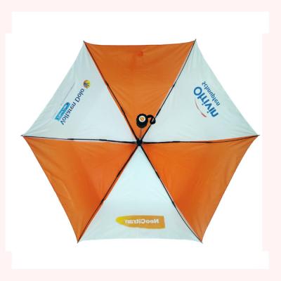 China Compact 3-Fold Automatic Open Manual Close Umbrella With Polyester Fabric for sale