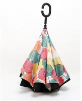 China Large Dual Layer Windproof Umbrella with Rubber Handle and Metal Ribs 110cm for sale