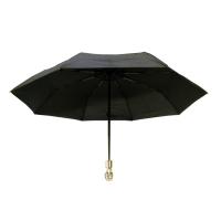 China Custom 23 Inch Auto Open Close Folding Umbrella with Skeleton Metal Handle for sale