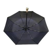 China Custom 23 Inch Auto Open Close Folding Umbrella with Skeleton Metal Handle for sale