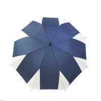 China Custom Branded 29 Inch Auto Open Golf Umbrella Polyester Pongee Fabric with Plastic Handle for sale