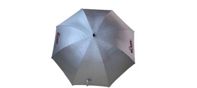 중국 190T 폰지 팩브릭 골프 우산 은 코팅, 금속 갈비 및 유리 섬유 프레임 판매용