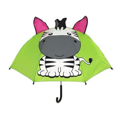 China 15 Inch Cartoon auto open manual close Children'S Umbrella With Animal Ears for sale