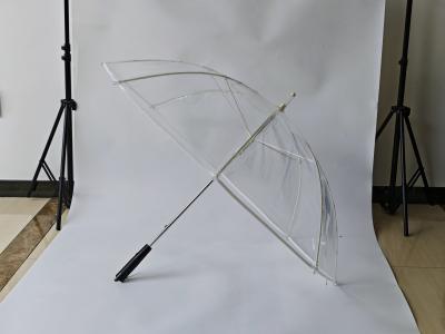 China 130cm Open Diameter 705g Weight 8 Ribs Compact Golf Umbrella with Pongee Material and Straight Handle for sale