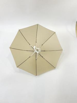 China Hands-Free Head Umbrella 14 Inches Waterproof Pongee Fabric for sale