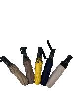 China Custom Logo 8 Ribs Fully Automatic Folding Umbrella 105cm Rainproof Polyester for sale