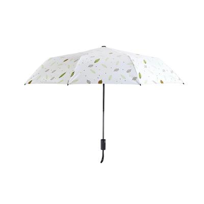 China 8 Ribs Compact Folding Umbrella with Auto Open Close and Self Fabric Pouch for Lightweight Rain Protection for sale