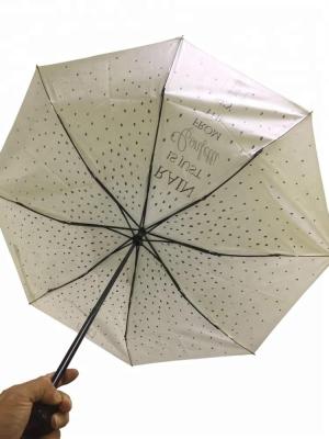 China Manual Open And Close Travel Folding Umbrella with Comfortable Rubber Coating Handle and Lightweight Compact Design for Travel for sale