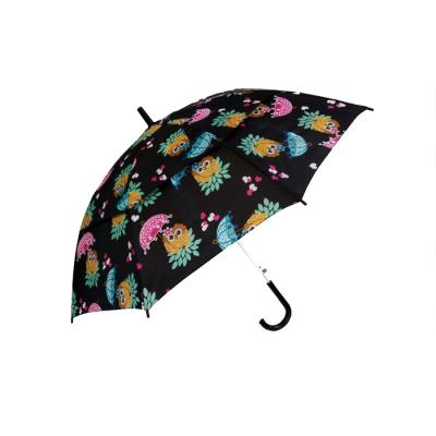 China Plastic Handle Kids Compact Umbrella Lightweight Durable Pongee Fabric Rain Protection Easy Carry Folding Design for sale