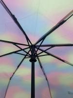 China Custom Logo 8 Ribs Fully Automatic Folding Umbrella 105cm Rainproof Polyester for sale