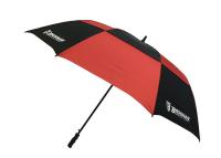 China 27-Inch Double Canopy Windproof Golf Umbrella with Aluminum Shaft and J-Shaped Handle for Weather Protection for sale