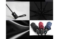 China Custom Logo 3-Folding Automatic Umbrella 97cm Diameter 30cm Folded Windproof for sale
