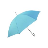 China Auto Open 23 Inch 8K Classic Stick Umbrella J Shape Plastic Handle Polyester for sale