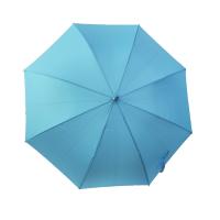 China Auto Open 23 Inch 8K Classic Stick Umbrella J Shape Plastic Handle Polyester for sale