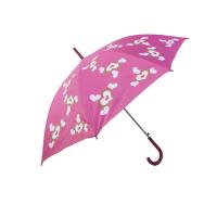 China Compact 23 Inch Automatic Stick Umbrella with Metal Tips Blue Polyester for sale