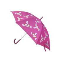 China Compact 23 Inch Automatic Stick Umbrella with Metal Tips Blue Polyester for sale