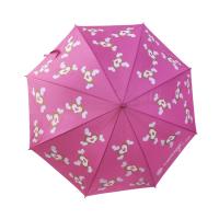 China Compact 23 Inch Automatic Stick Umbrella with Metal Tips Blue Polyester for sale