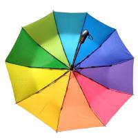 China Manual Folded Rainbow Umbrella 21 Inch 8 Ribs Waterproof Metal Shaft for sale