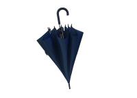 China Plastic J Handle Pongee Auto Open Stick Umbrella 23 Inch 8K Silver Metal Frame for sale