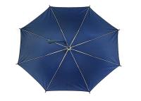 China Plastic J Handle Pongee Auto Open Stick Umbrella 23 Inch 8K Silver Metal Frame for sale