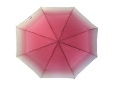 China 3 Folds Manual Open J Handle Umbrella With Heat Transfer Printing for sale