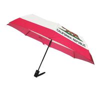 China Auto Open 98cm Three Fold Umbrella Polyester Pongee Custom Logo for sale