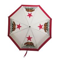 China Auto Open 98cm Three Fold Umbrella Polyester Pongee Custom Logo for sale