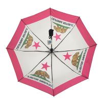 China Auto Open 98cm Three Fold Umbrella Polyester Pongee Custom Logo for sale