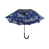China 27 Inch Double Layer Windproof Golf Umbrella with Fiberglass Frame - Custom Logo Printing Available for sale