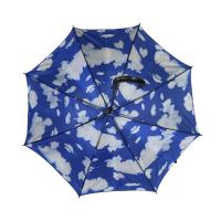 China 27 Inch Double Layer Windproof Golf Umbrella with Fiberglass Frame - Custom Logo Printing Available for sale