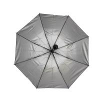 China Silver Coated 98cm Manual Open 2 Foldable Umbrella for Promotional Use for sale