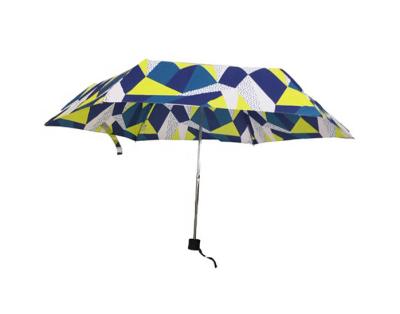 China Digital Printing Manual Open 3 Folding Mini Ladies Umbrella for sale