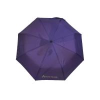 China Auto Open 3 Fold Double Layer Telescopic Umbrella 21 Inch 8 Panels Windproof for sale