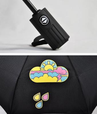China Cute Cloud Printing Windproof Fully Automatic Umbrella for sale