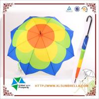 China BSCI J Handle Straight Windproof Golf Umbrella 8mm Metal Shaft Auto Open for sale