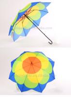 China BSCI J Handle Straight Windproof Golf Umbrella 8mm Metal Shaft Auto Open for sale