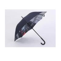 China Custom Train Printing Windproof Compact Golf Umbrella 27 Inch 8 Ribs Fiberglass Frame for sale