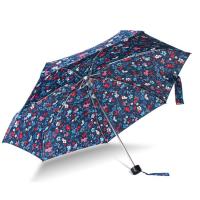 China PAHS Lightweight Plastic Handle Five Foldable Umbrella 108cm Arc Custom Logo for sale