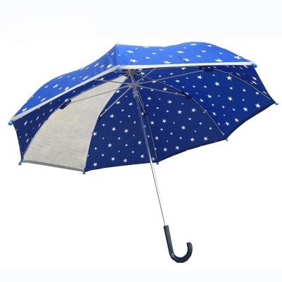 Chine Longueur droite 93.5cm de parapluie de tissu protégeant du vent compact de pongé à vendre