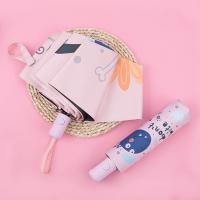 China Automatic 8 Panels Folding Umbrella 96cm Diameter UV Protection Pongee Fabric for sale