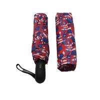 China Auto Open Manual Close Three Folding Umbrella 8mm Metal Shaft OEM Custom Logo for sale