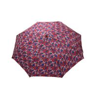 China Auto Open Manual Close Three Folding Umbrella 8mm Metal Shaft OEM Custom Logo for sale